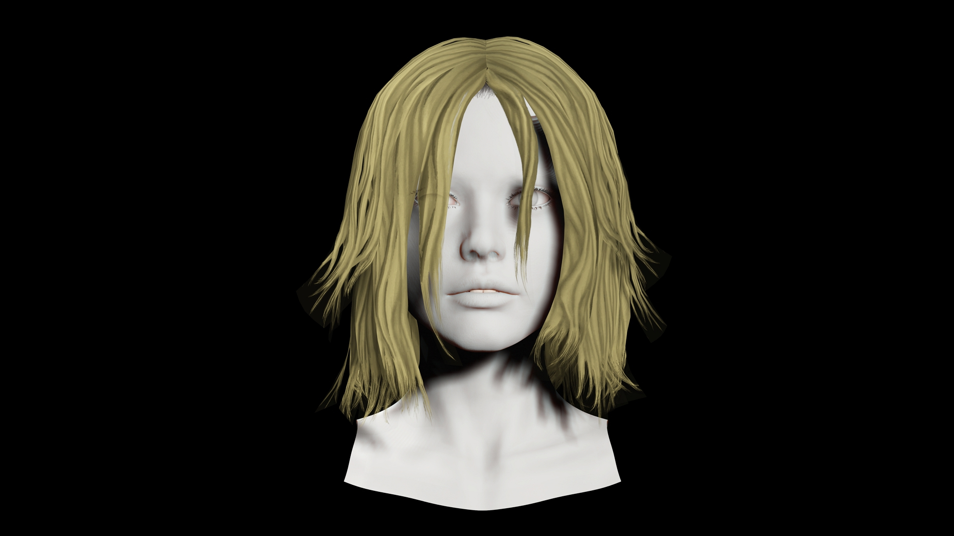 Female Short Messy Hair 3D Model - TurboSquid 2225873