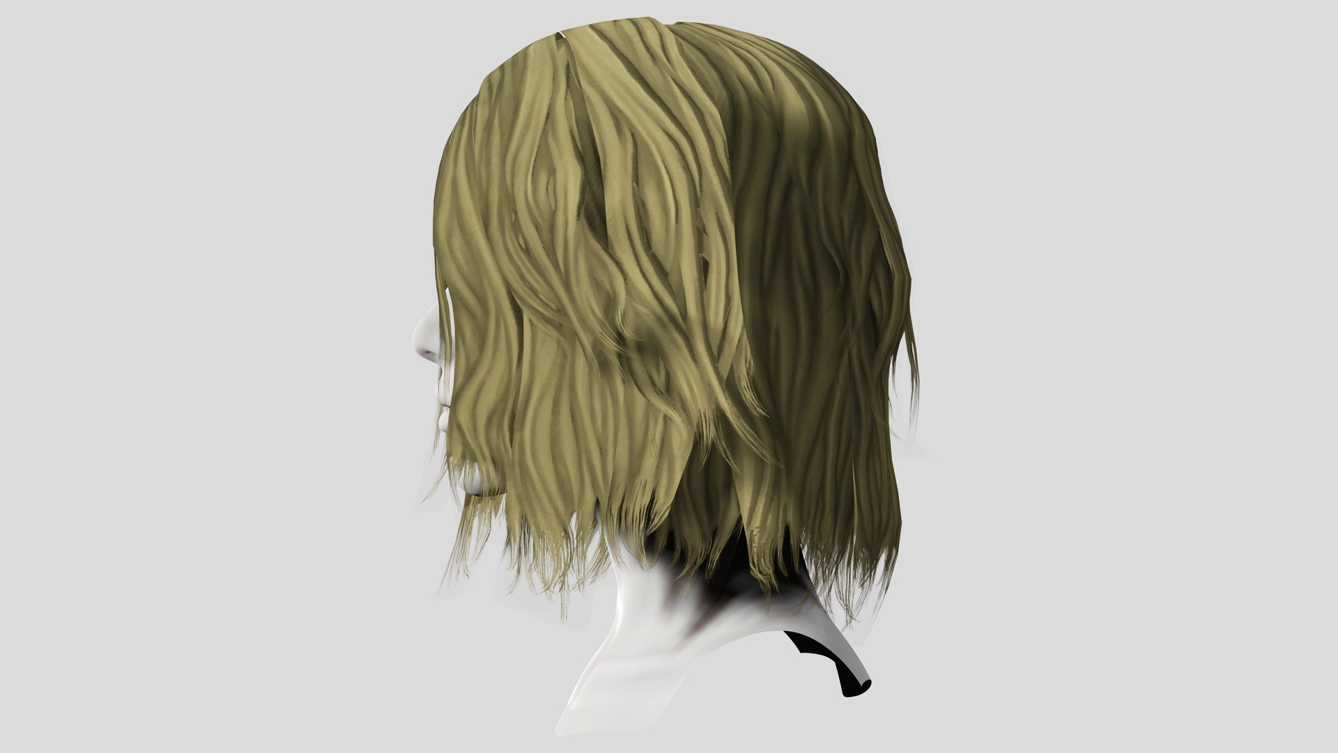 Female Short Messy Hair 3D Model - TurboSquid 2225873