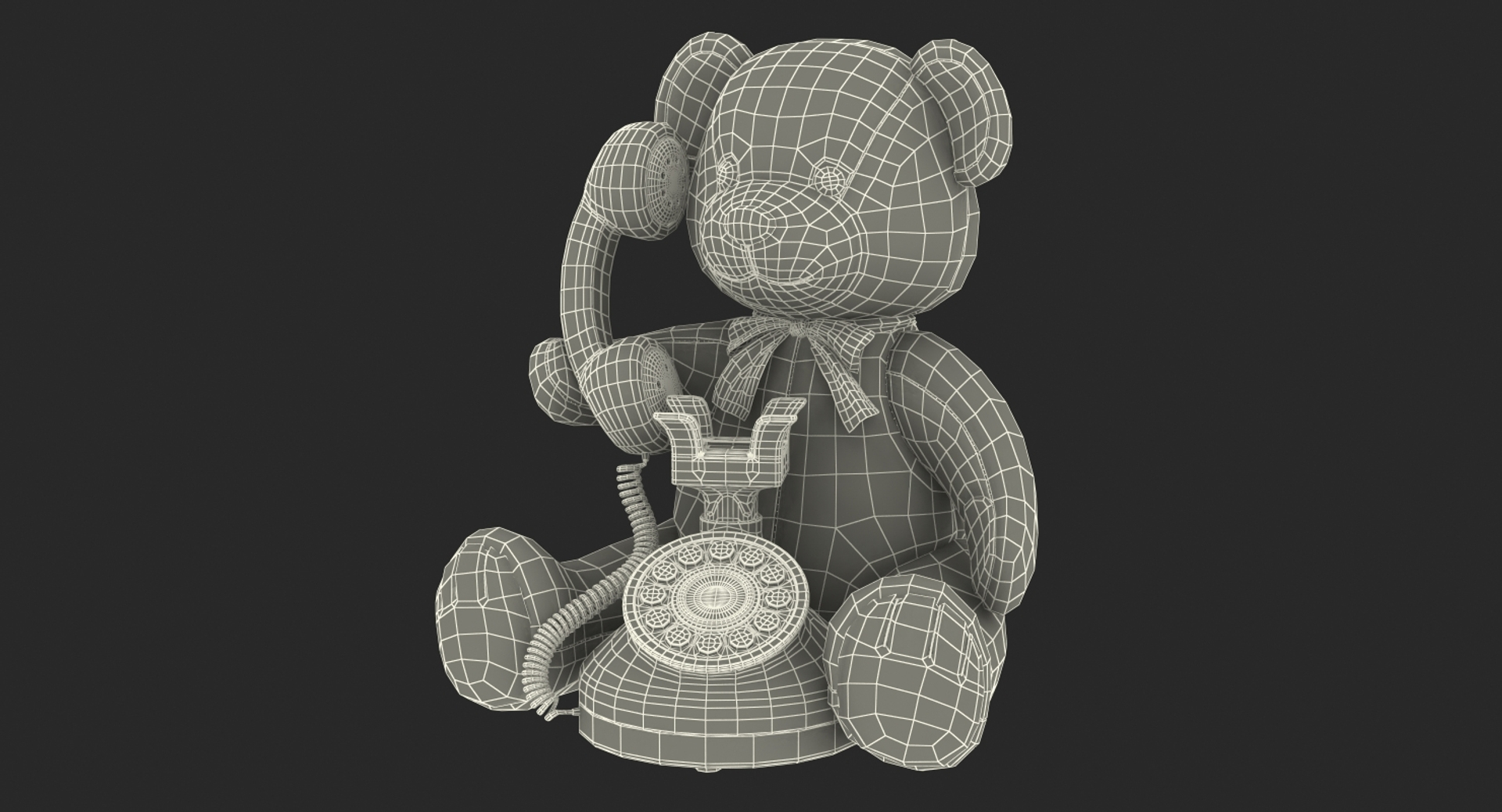 Teddy Bear Toy Phone 3D Model - TurboSquid 1273280