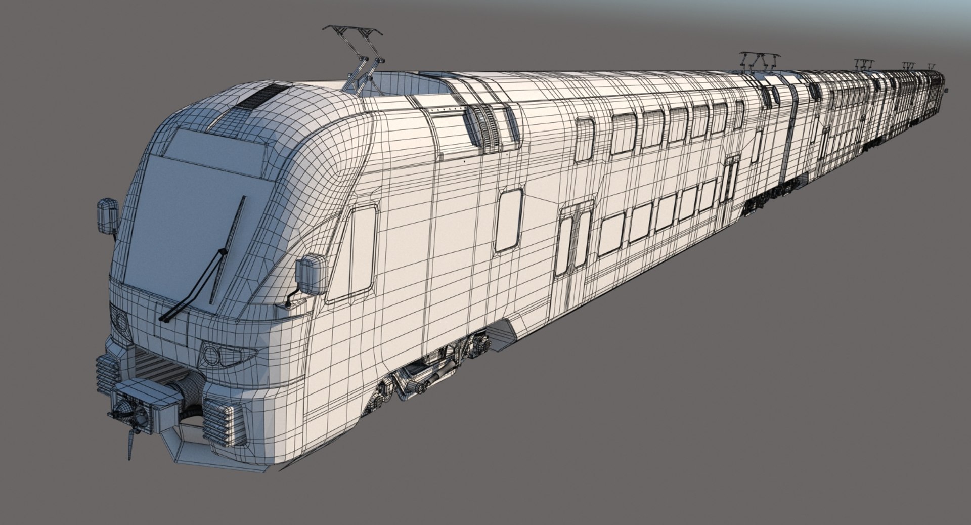Stadler Dosto Passenger Train 3D Model - TurboSquid 1292059
