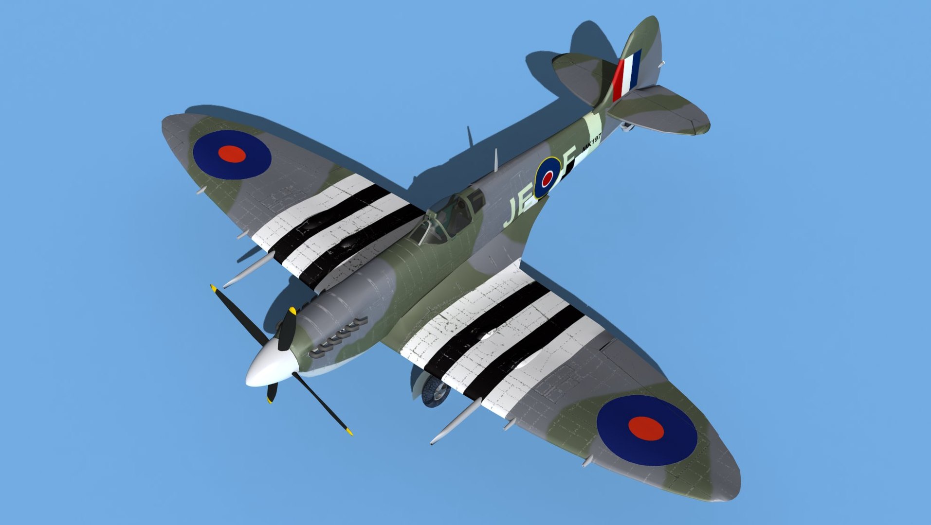 3D Model Supermarine Spitfire Mk IXb V02 - TurboSquid 1756963