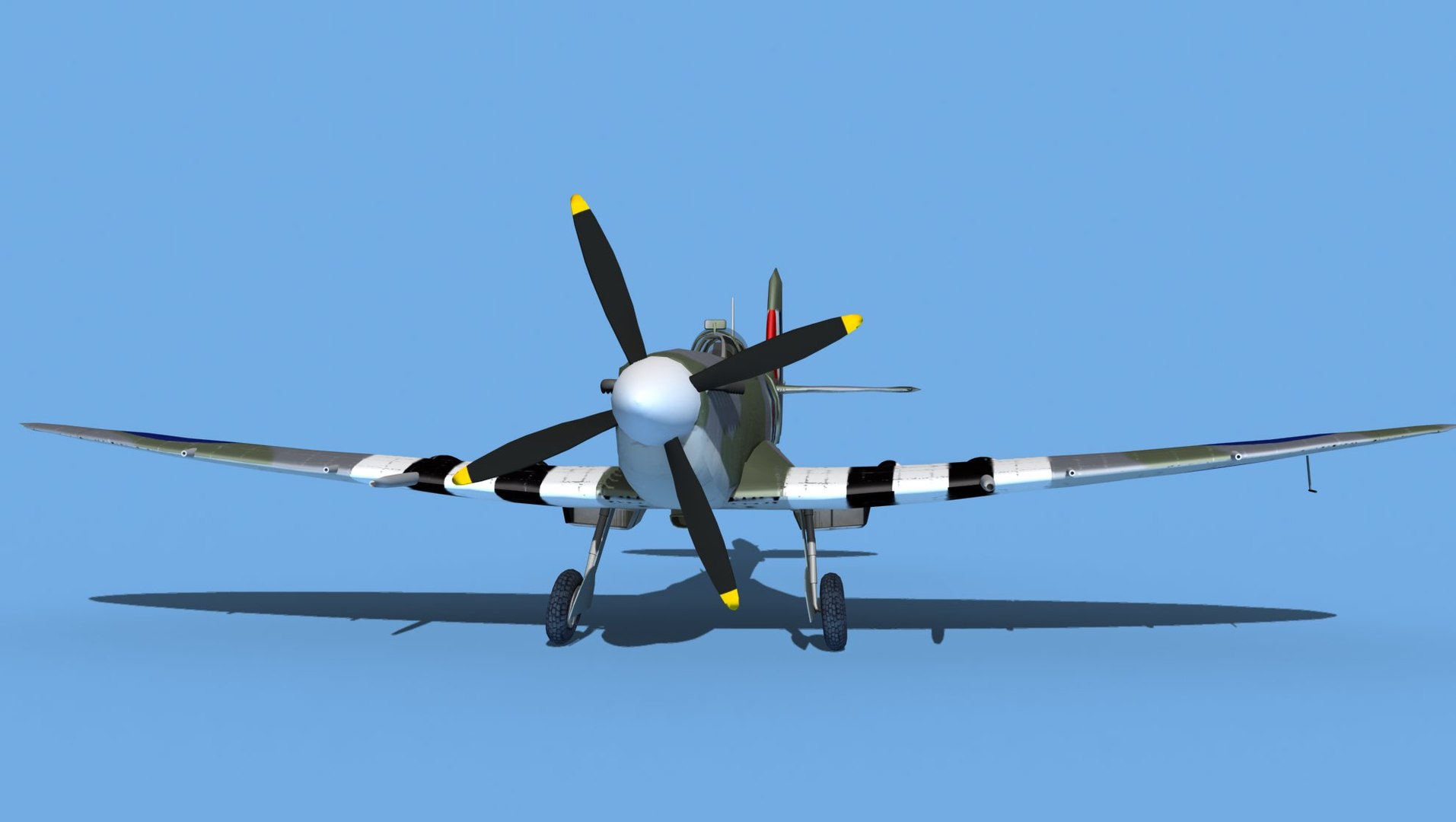 3D Model Supermarine Spitfire Mk IXb V02 - TurboSquid 1756963