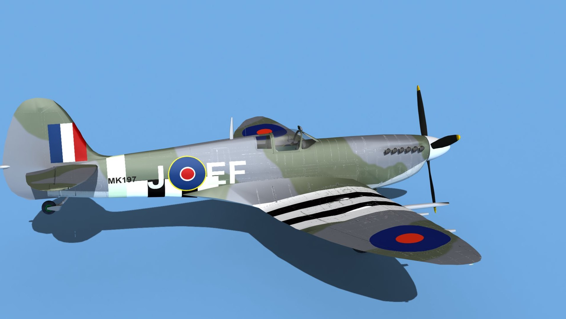 3D Model Supermarine Spitfire Mk IXb V02 - TurboSquid 1756963