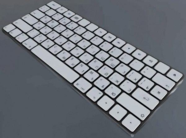 3D apple magic keyboard - TurboSquid 1231867