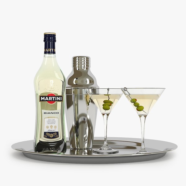 bottle martini 3d model