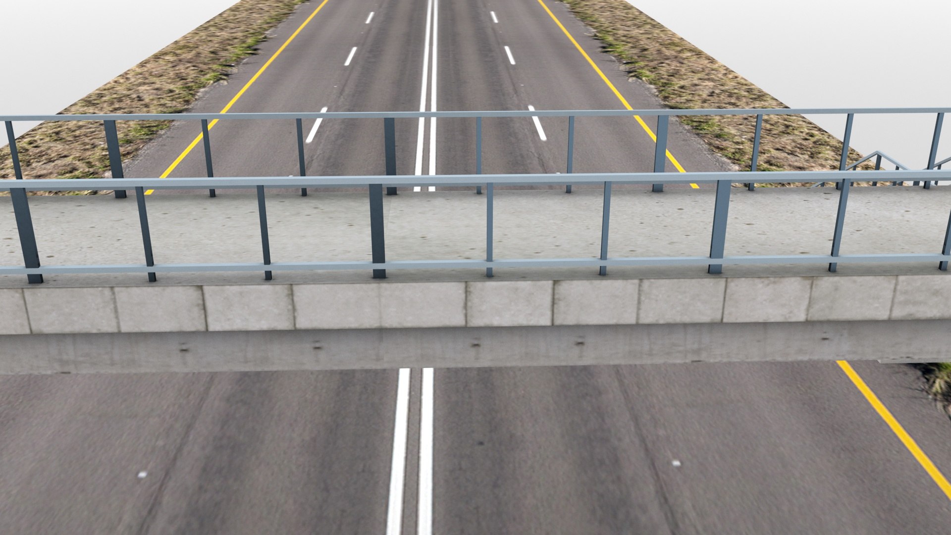Footbridge - Concrete 3D Model - TurboSquid 1915953