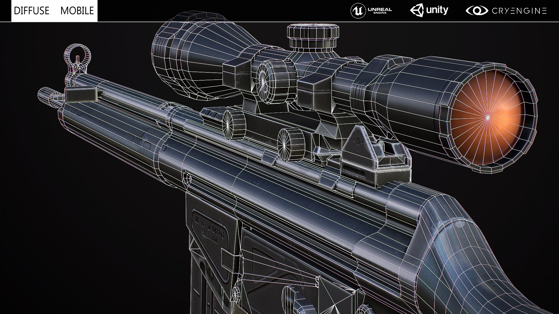 3D HK G3A1 - Mobile Ready Low Poly - TurboSquid 1804429