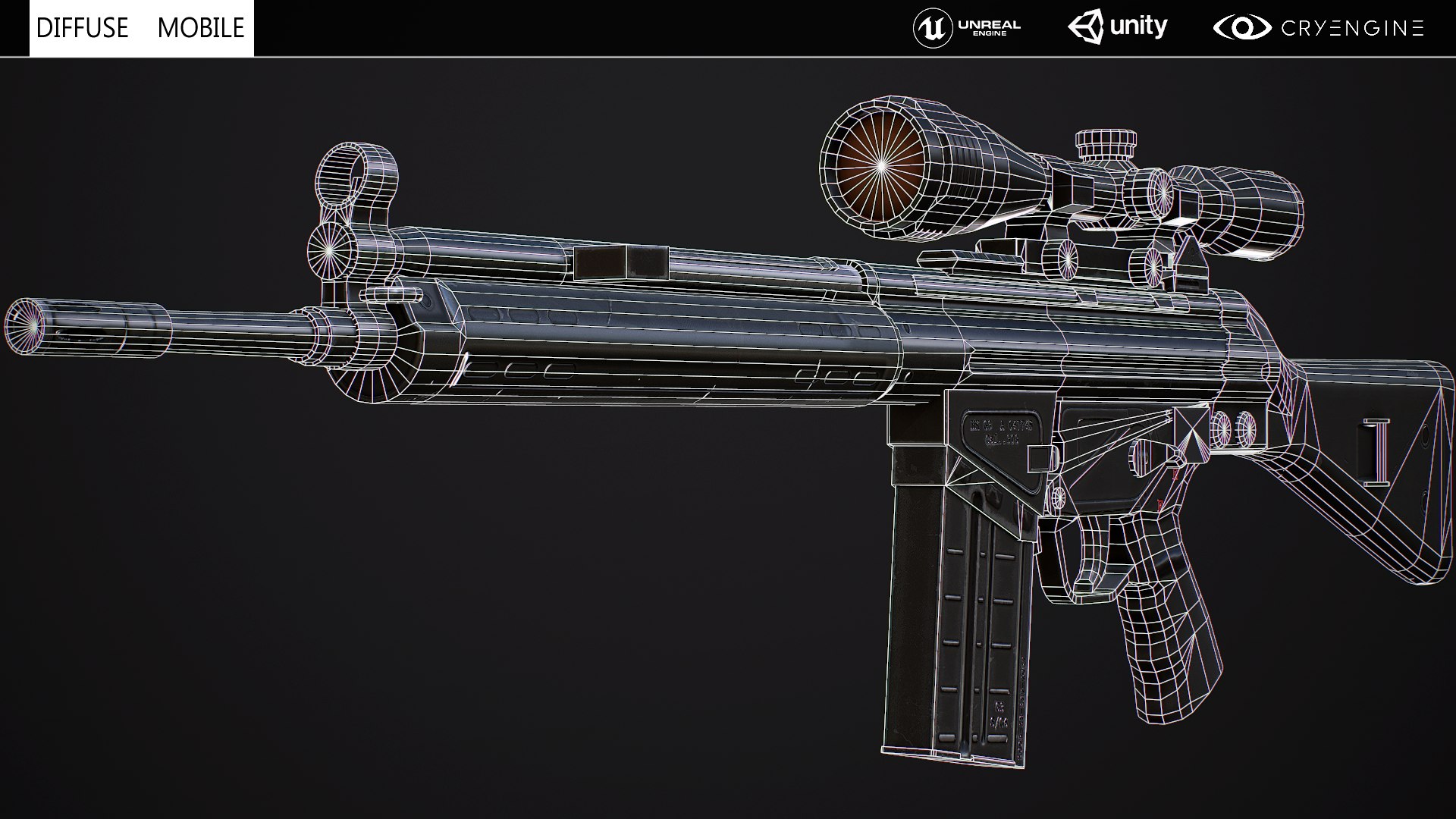 3D HK G3A1 - Mobile Ready Low Poly - TurboSquid 1804429