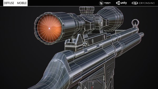 3D HK G3A1 - Mobile Ready Low Poly - TurboSquid 1804429