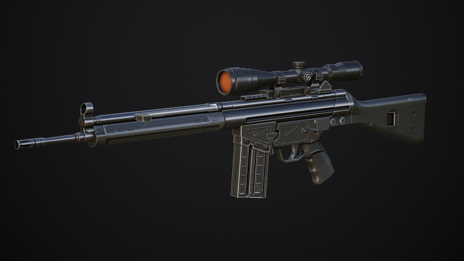 3D HK G3A1 - Mobile Ready Low Poly - TurboSquid 1804429