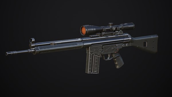 3D HK G3A1 - Mobile Ready Low Poly - TurboSquid 1804429