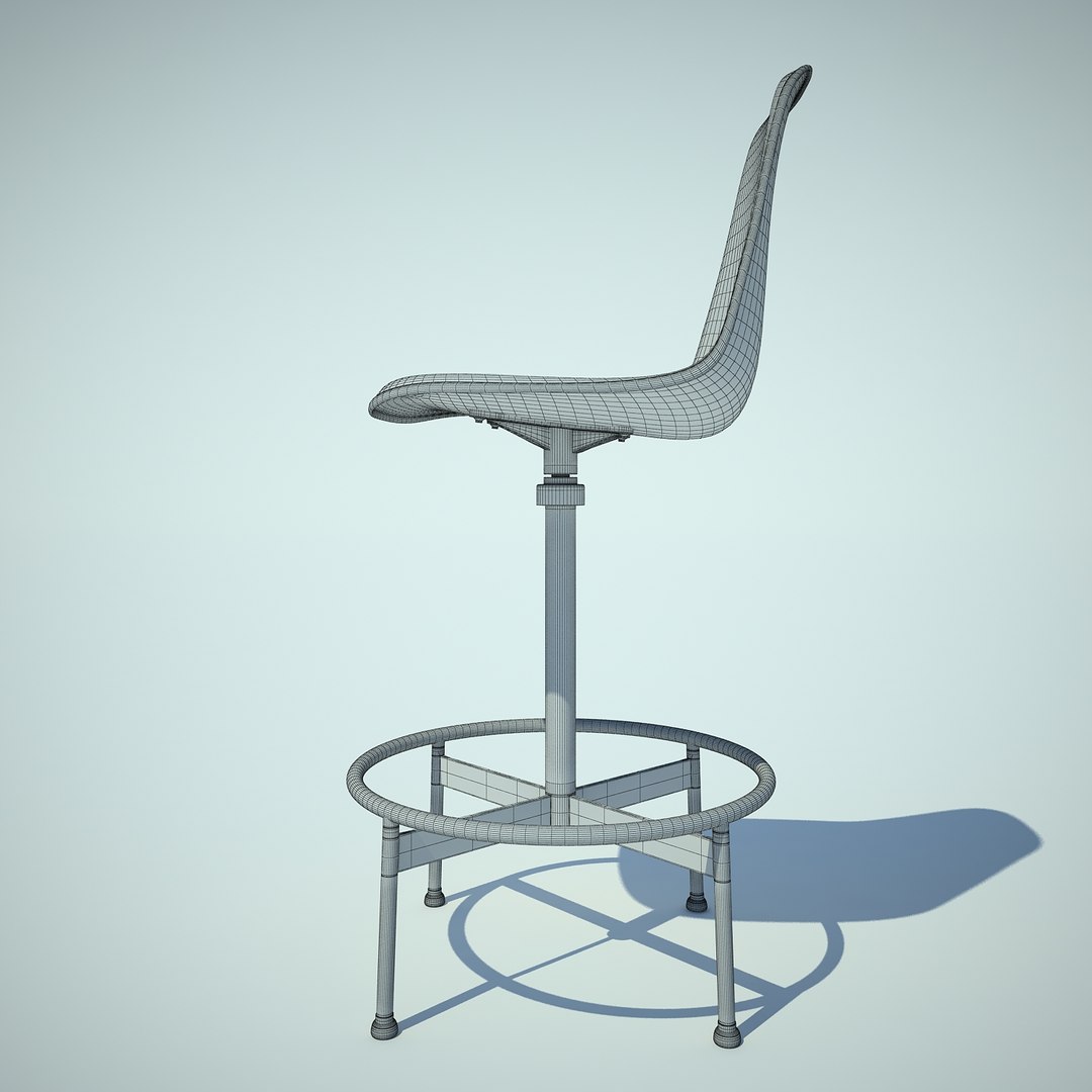 Drafting Chair Eames 3d Model