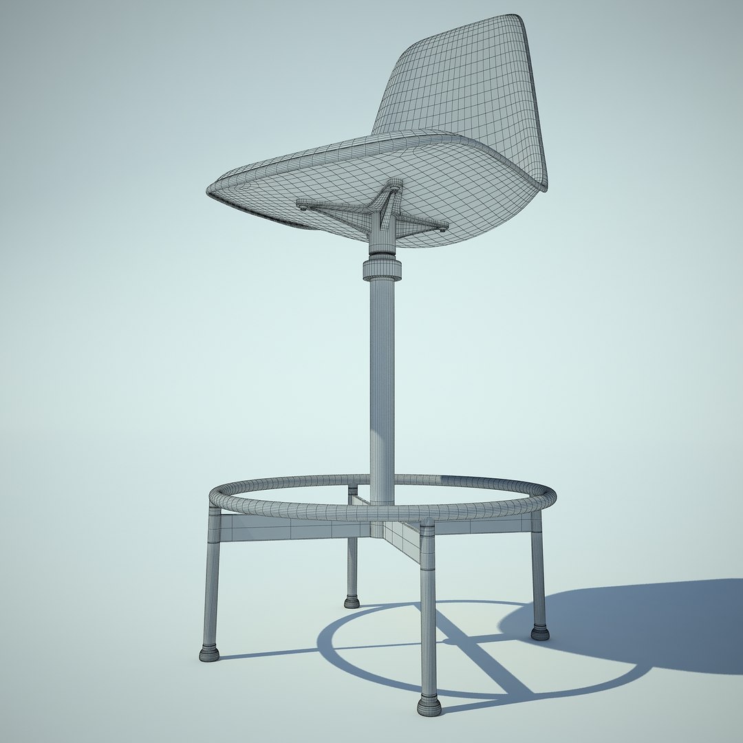 Drafting Chair Eames 3d Model
