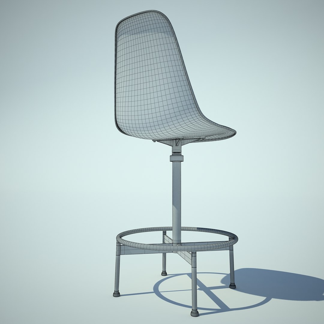 Drafting Chair Eames 3d Model
