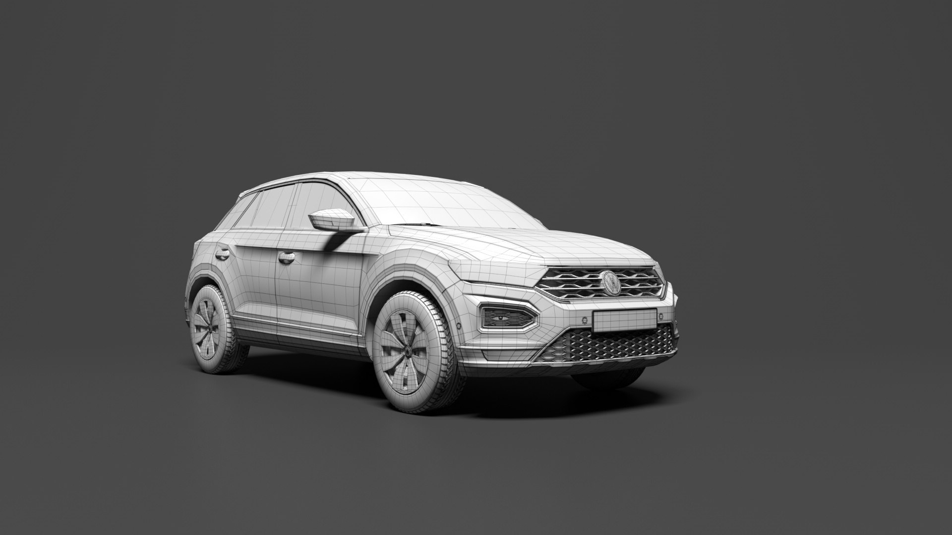 Volkswagen T-Roc Model - TurboSquid 2397002