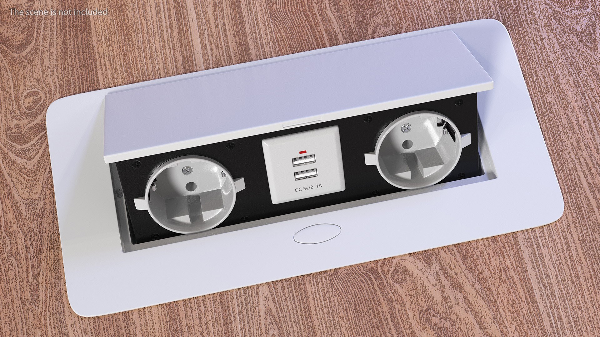 3D model White Double Hidden Socket - TurboSquid 2079654