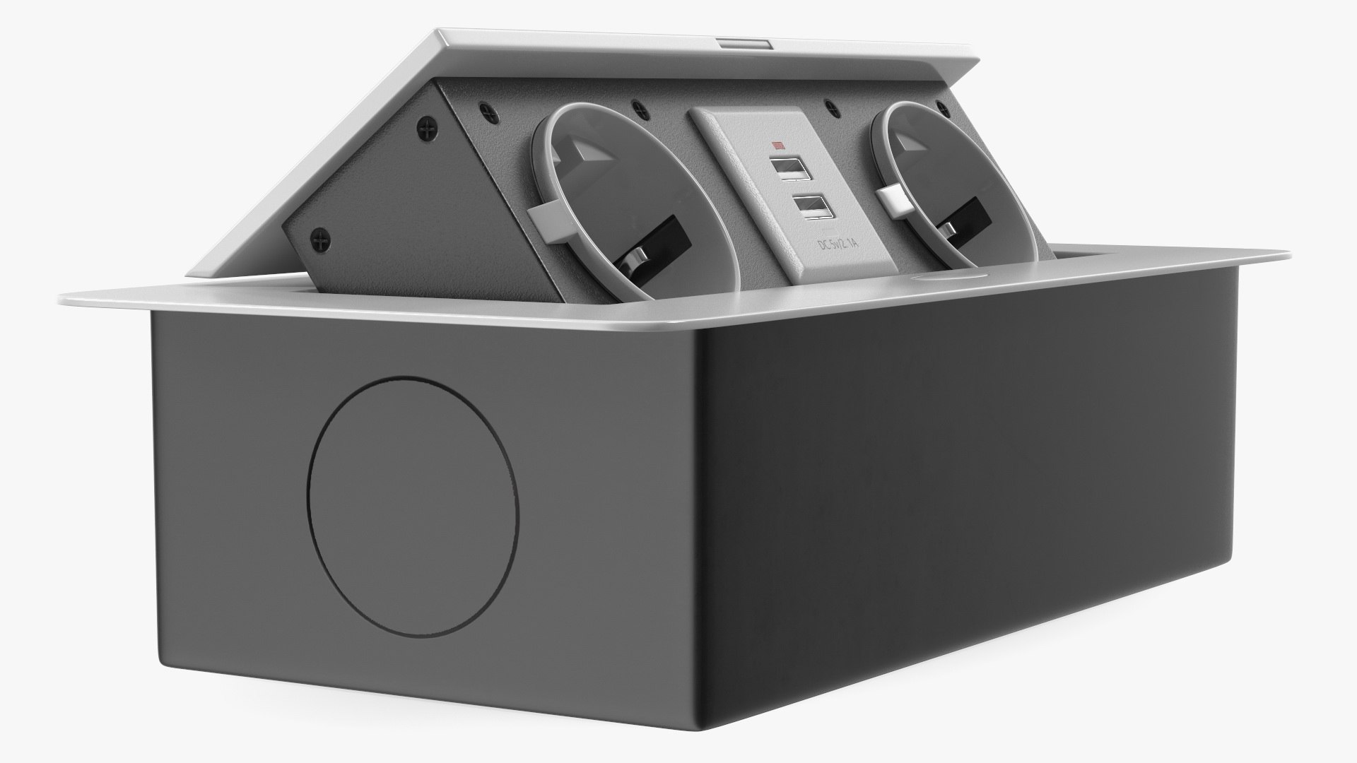 3D model White Double Hidden Socket - TurboSquid 2079654