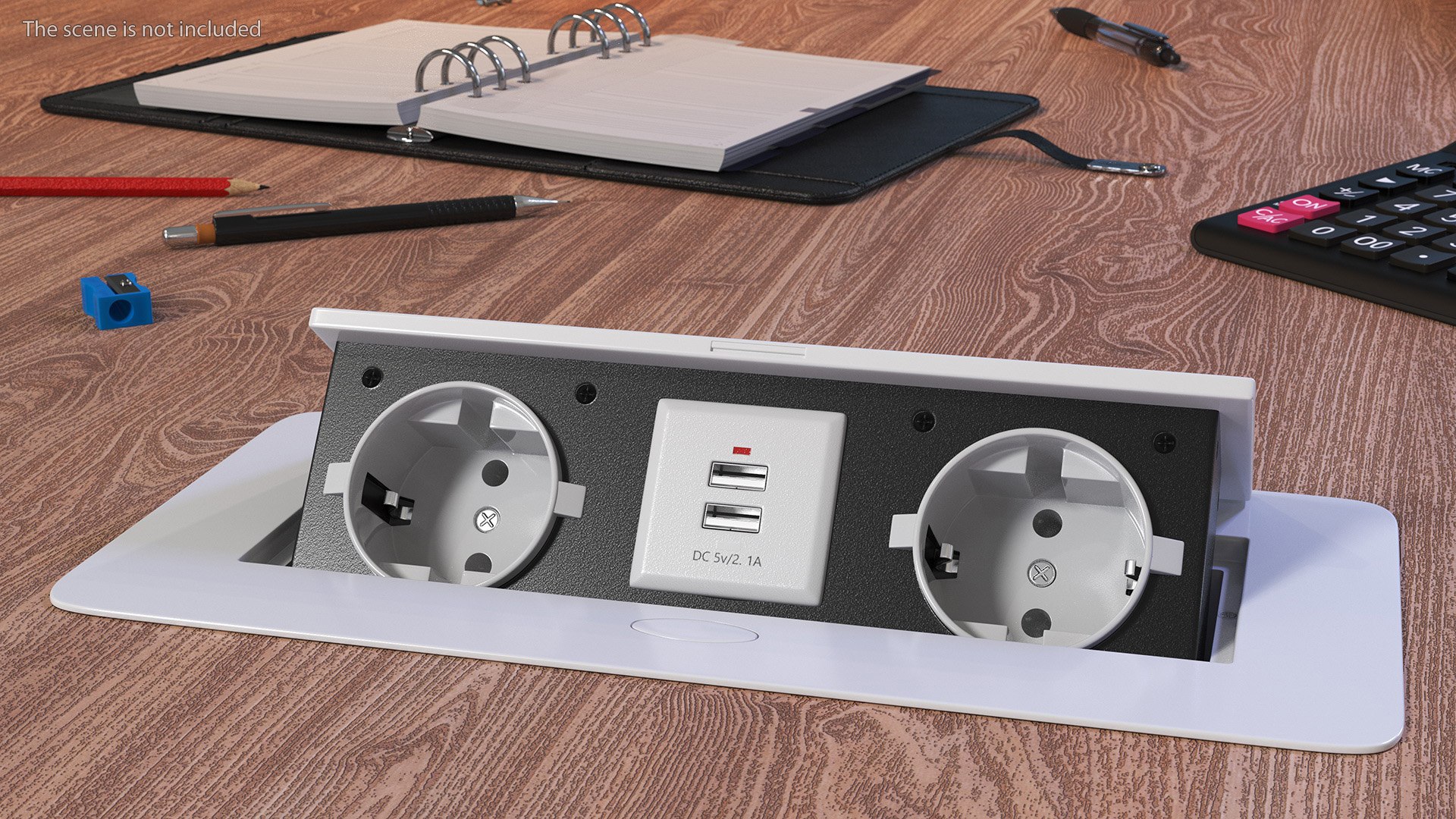 3D model White Double Hidden Socket - TurboSquid 2079654
