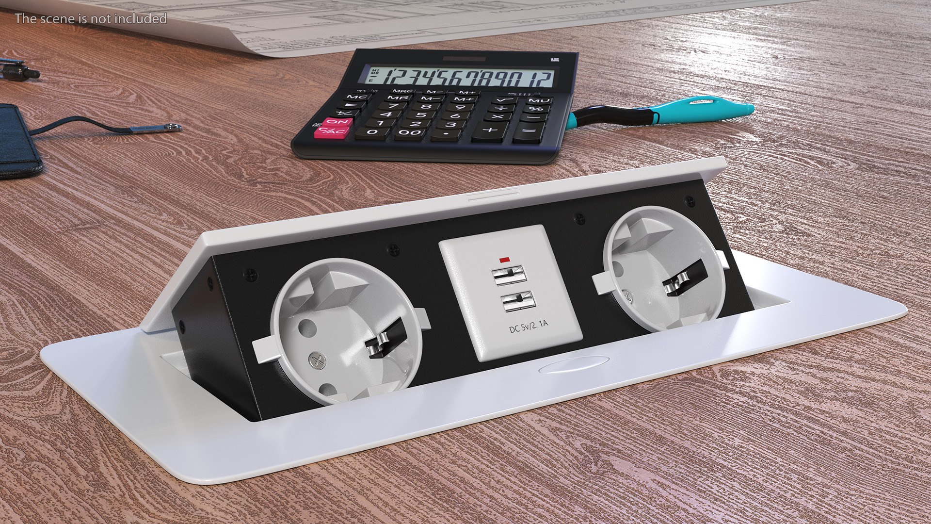 3D model White Double Hidden Socket - TurboSquid 2079654