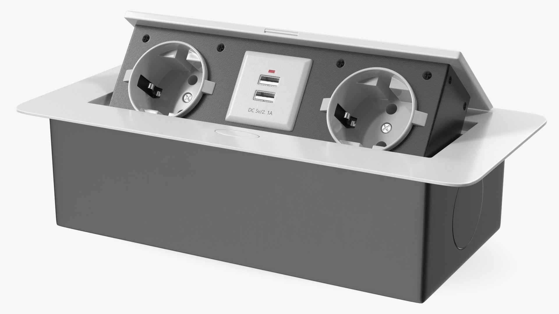 3D model White Double Hidden Socket - TurboSquid 2079654