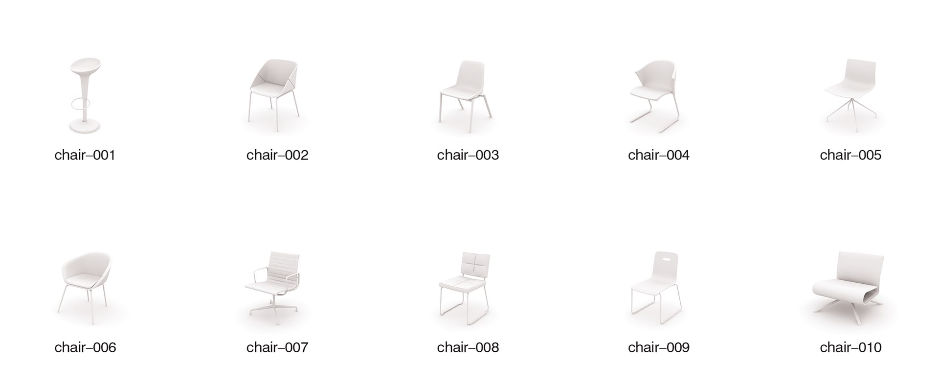 Chairs 3D Model - TurboSquid 2328485