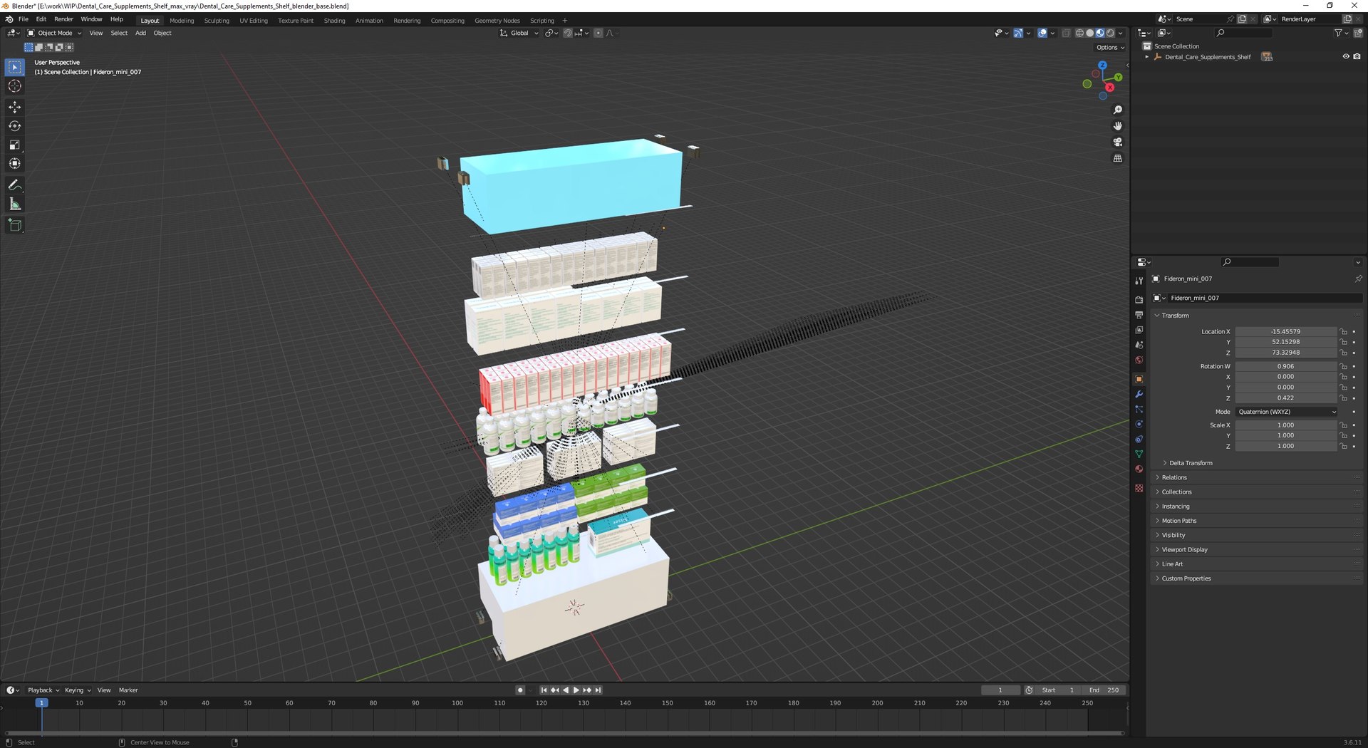 3D Model Dental Care Supplements Shelf - TurboSquid 2368880