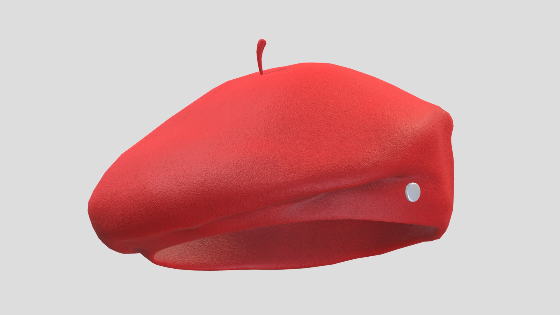 3D Model Beret Hat Low Poly PBR - TurboSquid 2272060