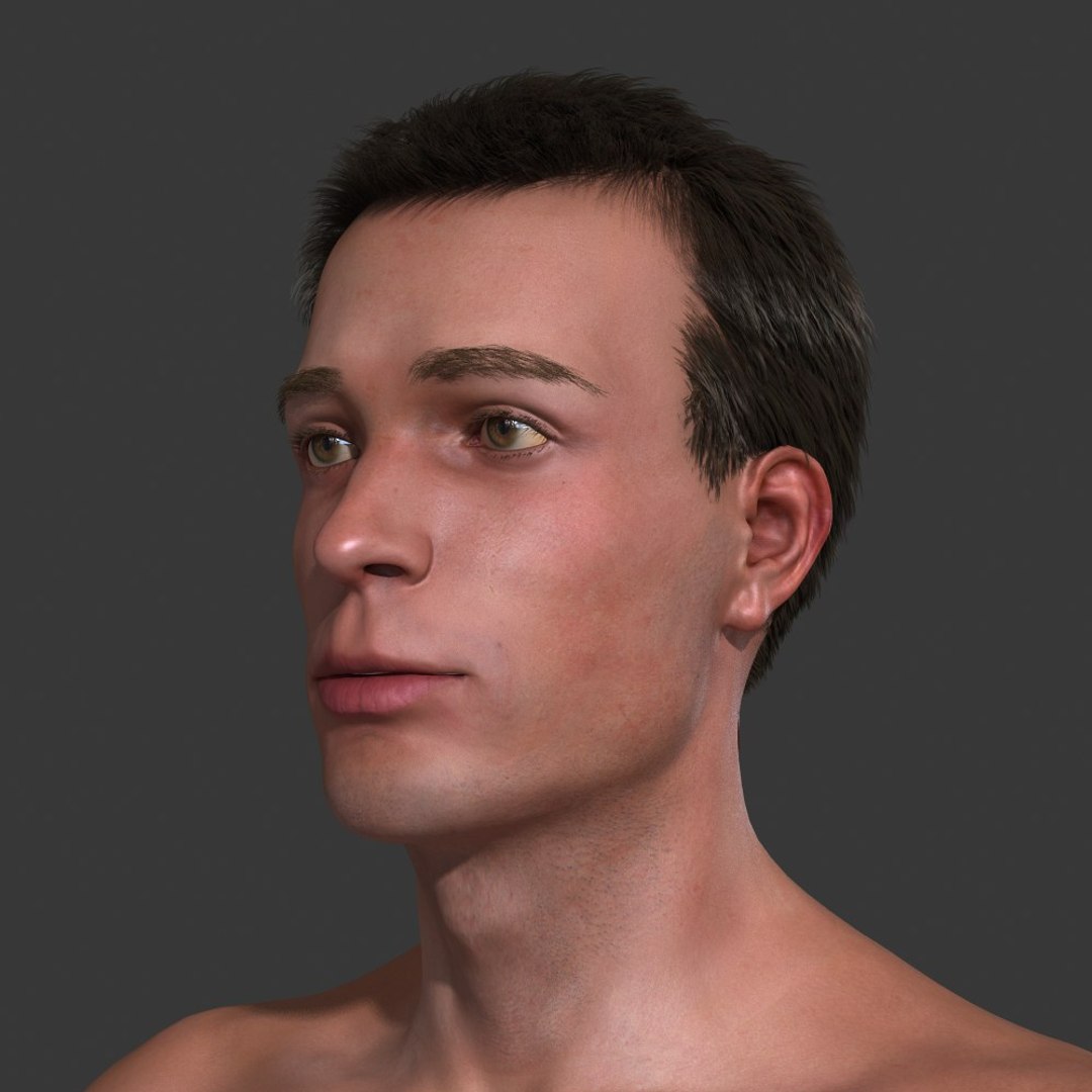 3d Model Realistic Male Body
