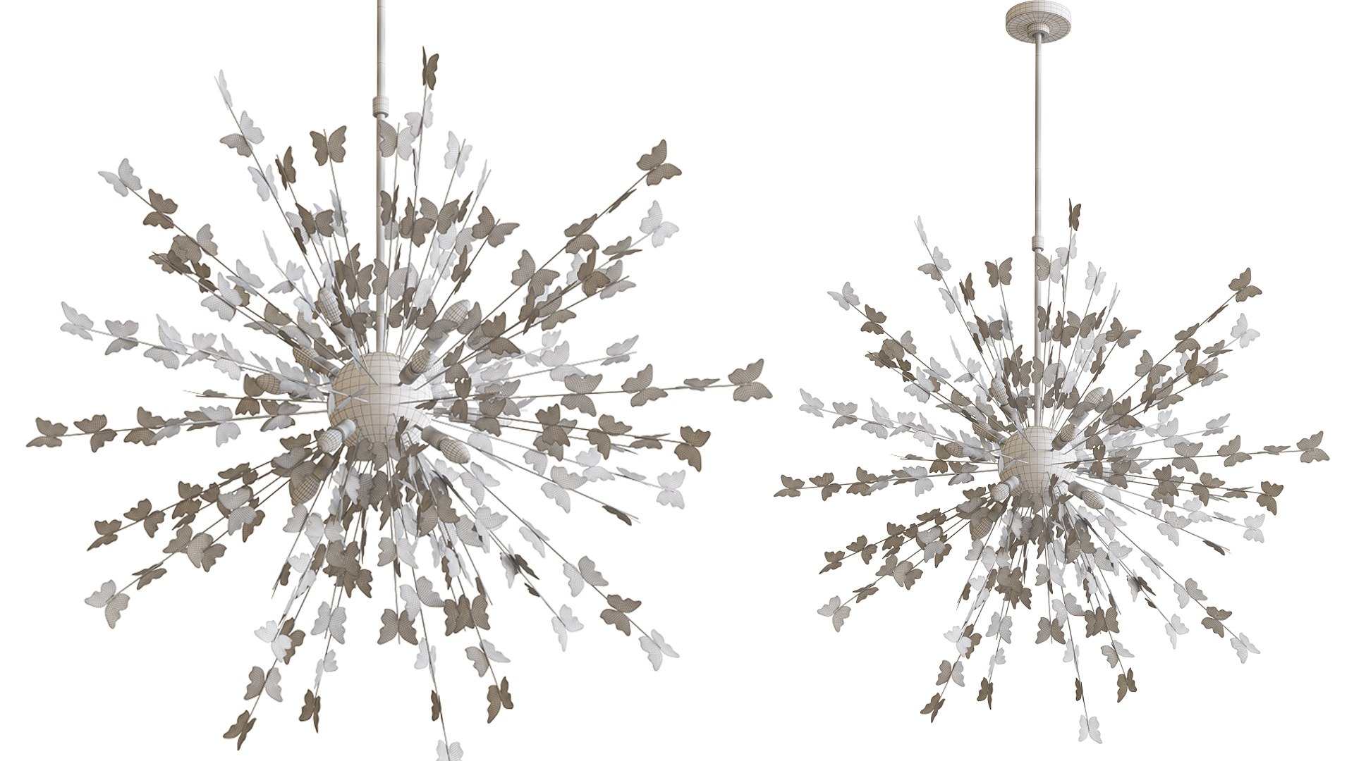 3D Farfalle Medium Chandelier - TurboSquid 2517924