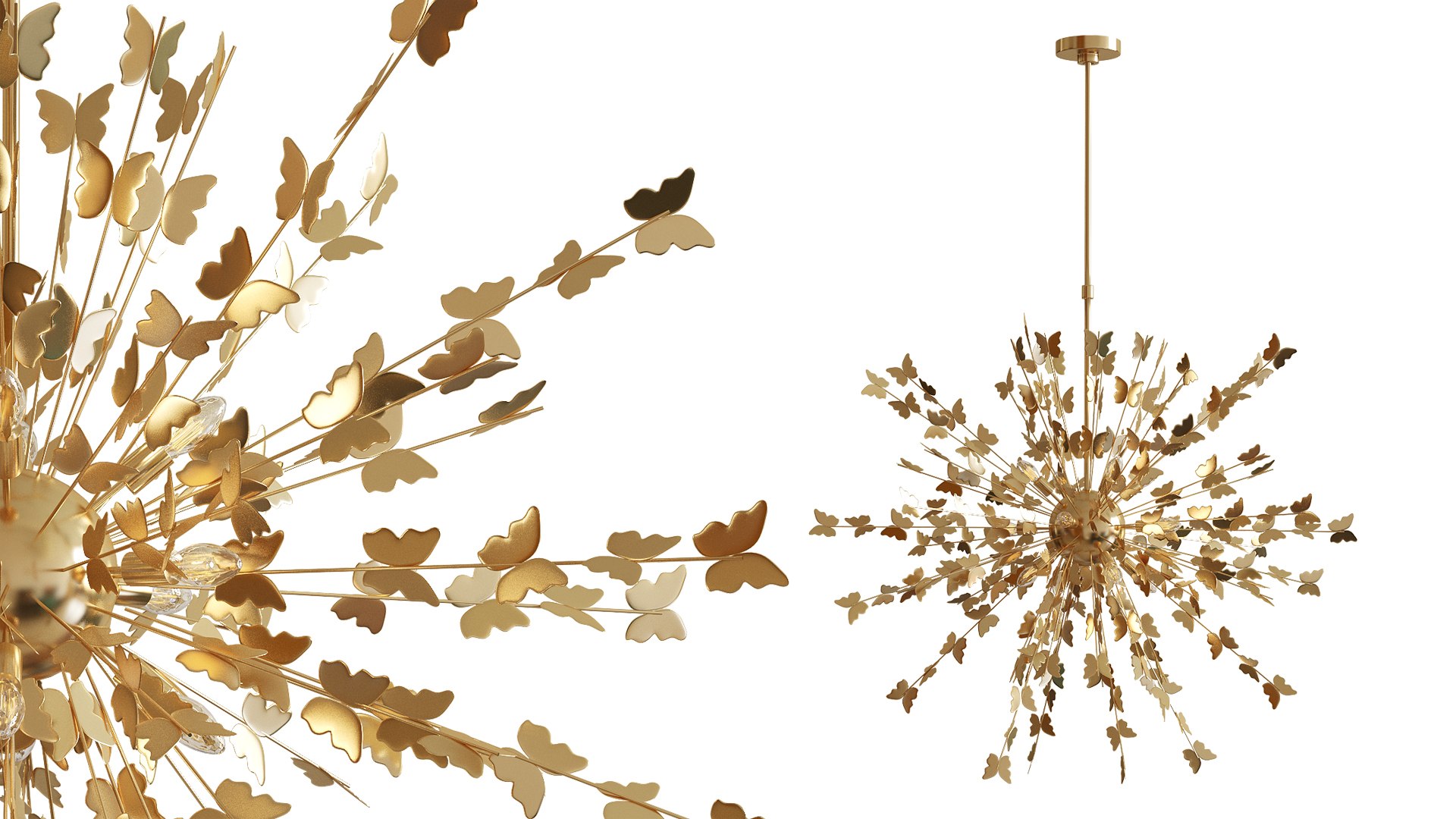 3D Farfalle Medium Chandelier - TurboSquid 2517924
