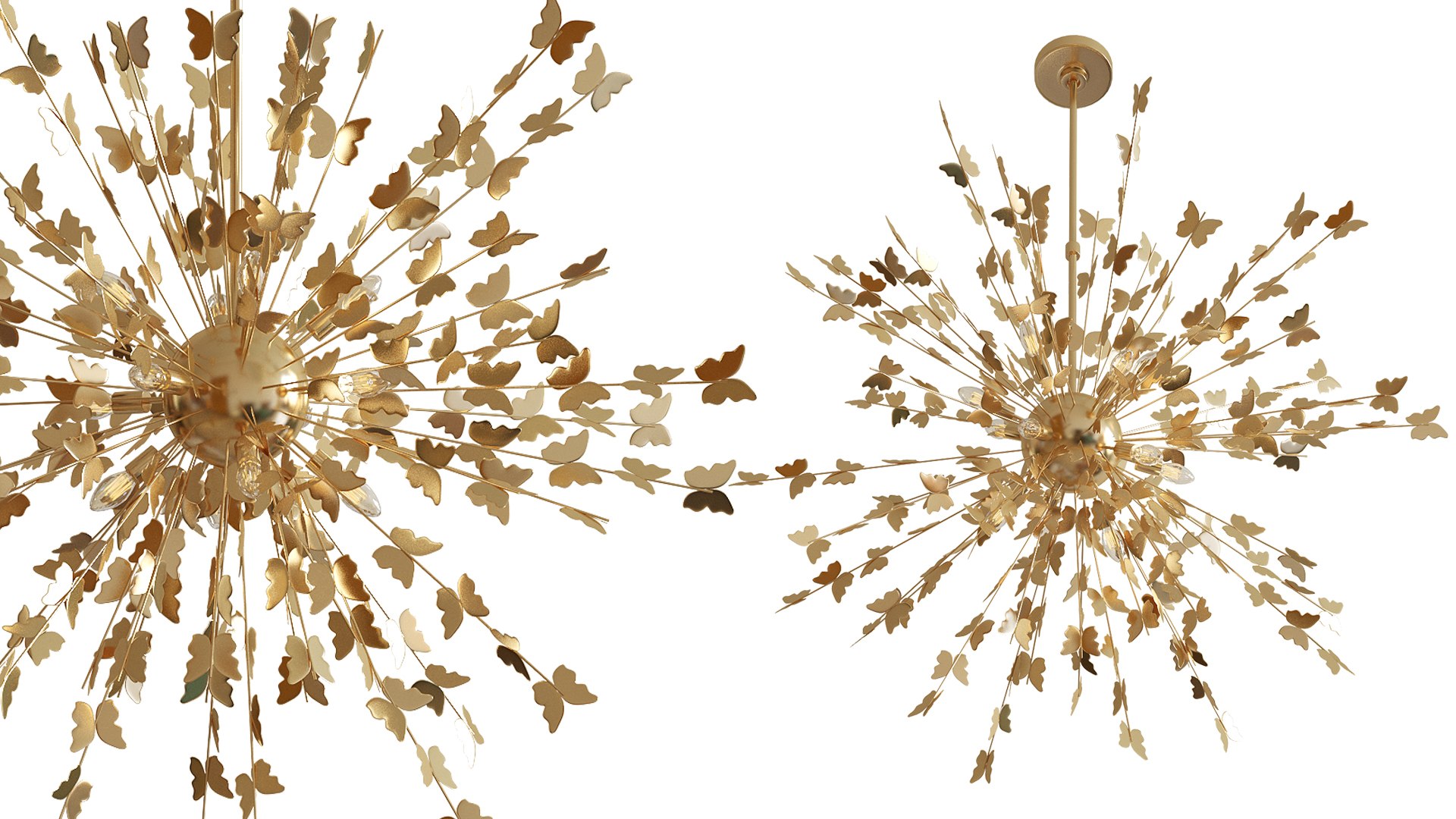 3D Farfalle Medium Chandelier - TurboSquid 2517924
