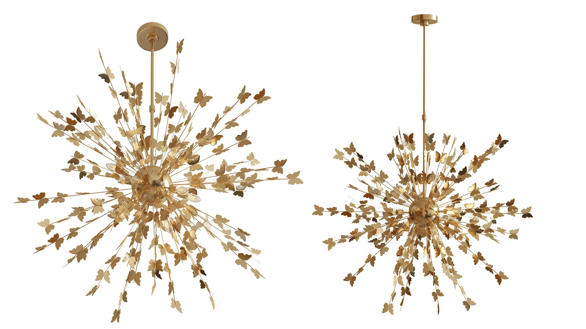 3D Farfalle Medium Chandelier - TurboSquid 2517924