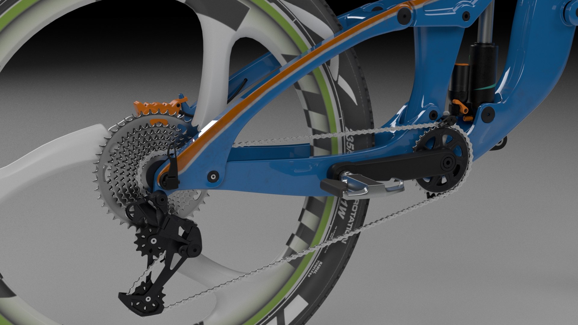 3D Mountain Bike Linkage Fork Bicycle - TurboSquid 2158471