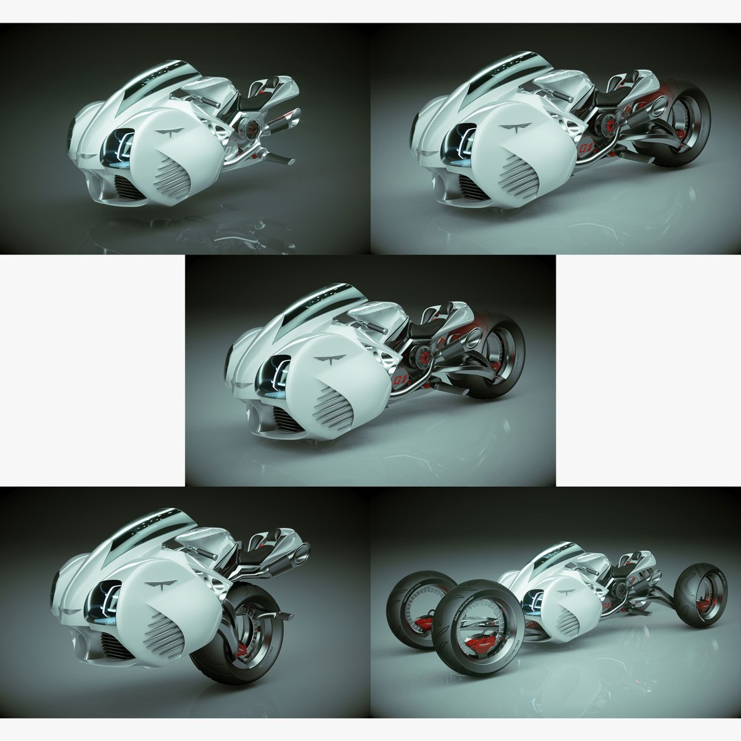 T Concept Bike 05 5 In 1 Collection 3D - TurboSquid 1965991