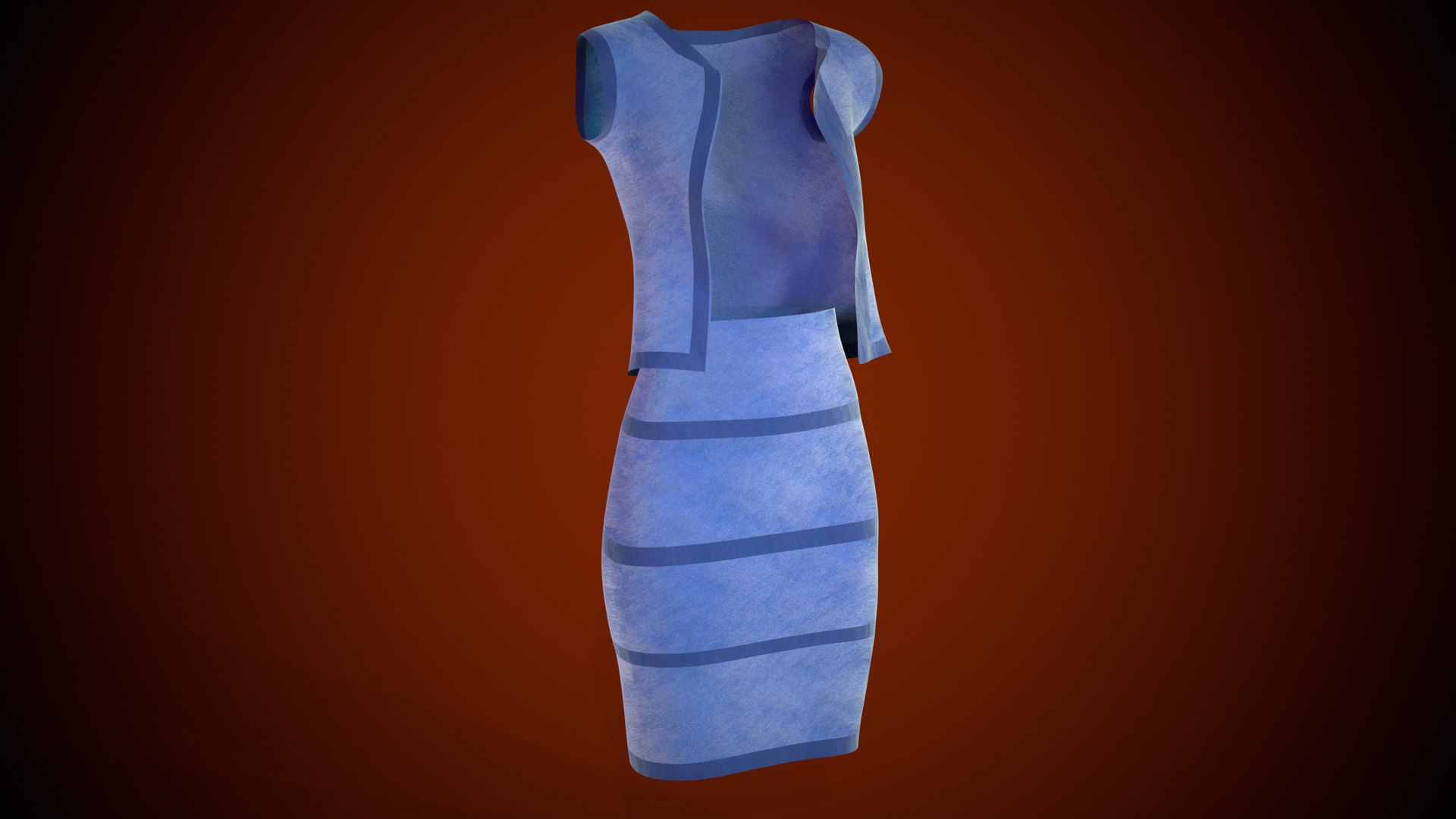 DRESS AND SKIRT With ONLY QUAD Retopology 3D Model - TurboSquid 2000959