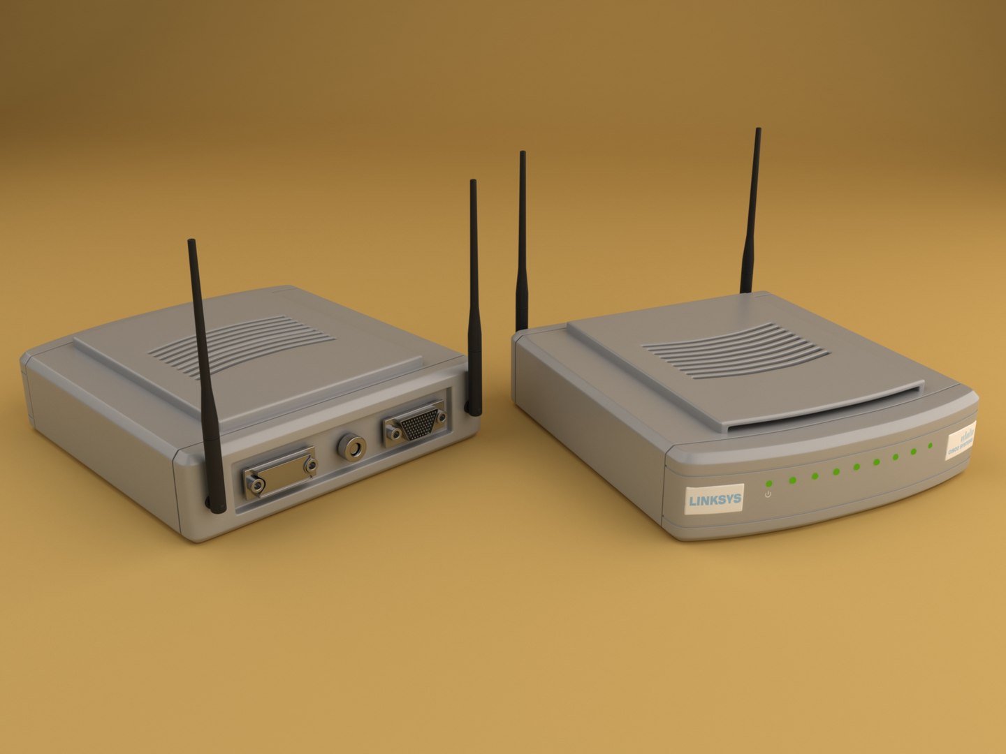 office electronics gadgets 3d model