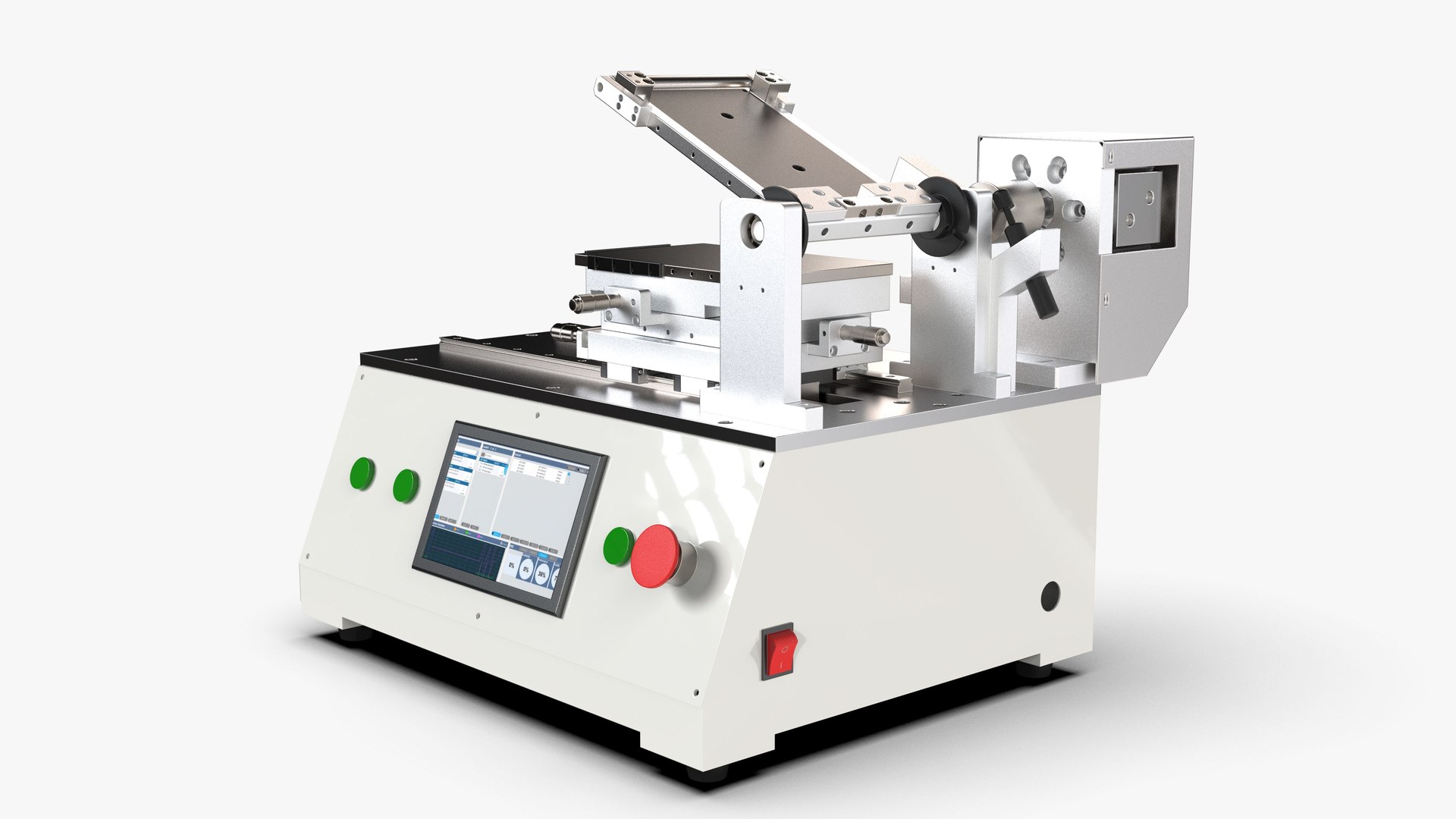 7 Inch LCD Screen Laminating Machine Motor Drive Intelligent 3D Model ...