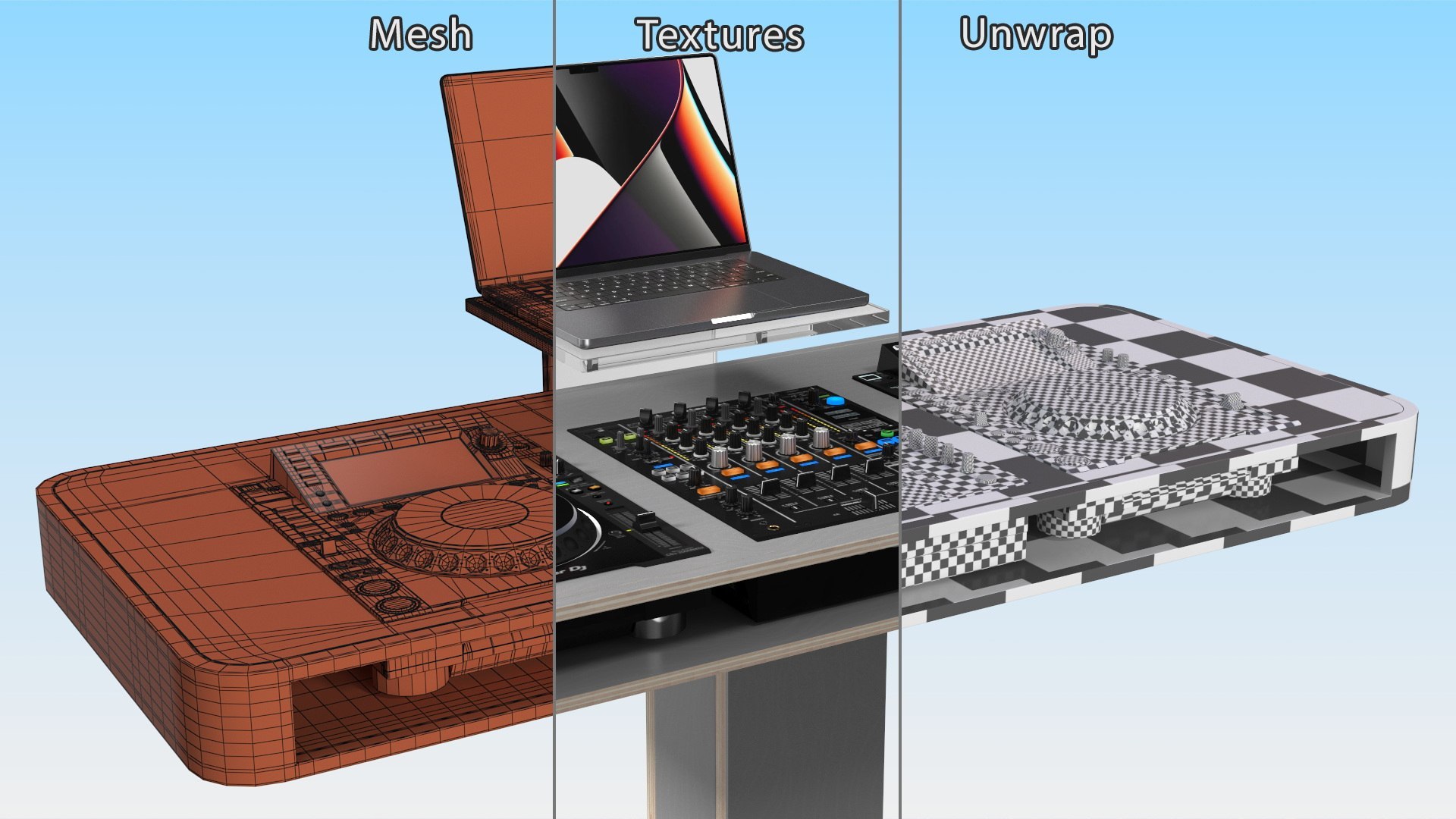 3D Model DJ Consoles With Headphones Collection - TurboSquid 2428993