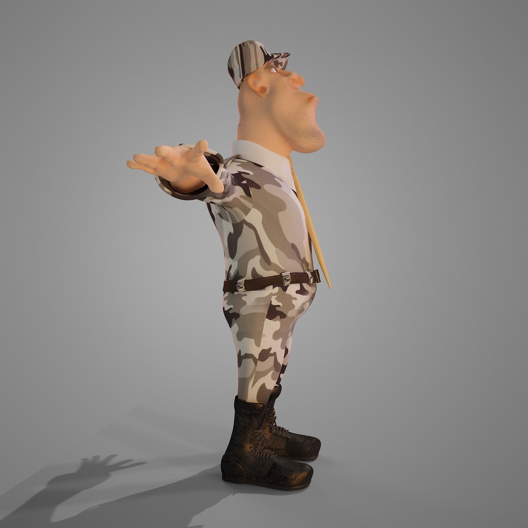 3d Cartoon Soldier