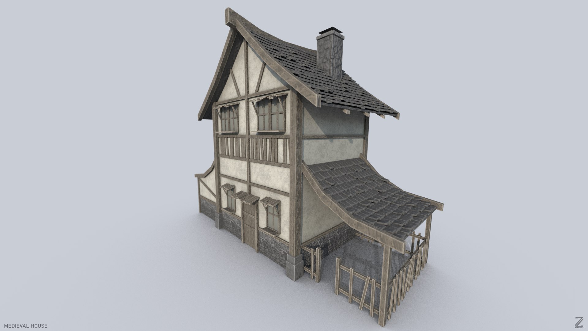 Medieval House 3D - TurboSquid 2240796