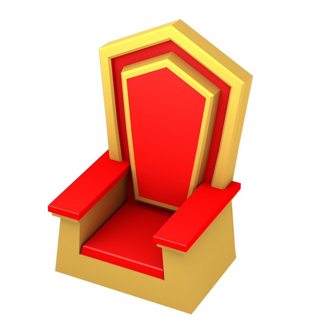 3D Cartoon Throne - TurboSquid 1408630