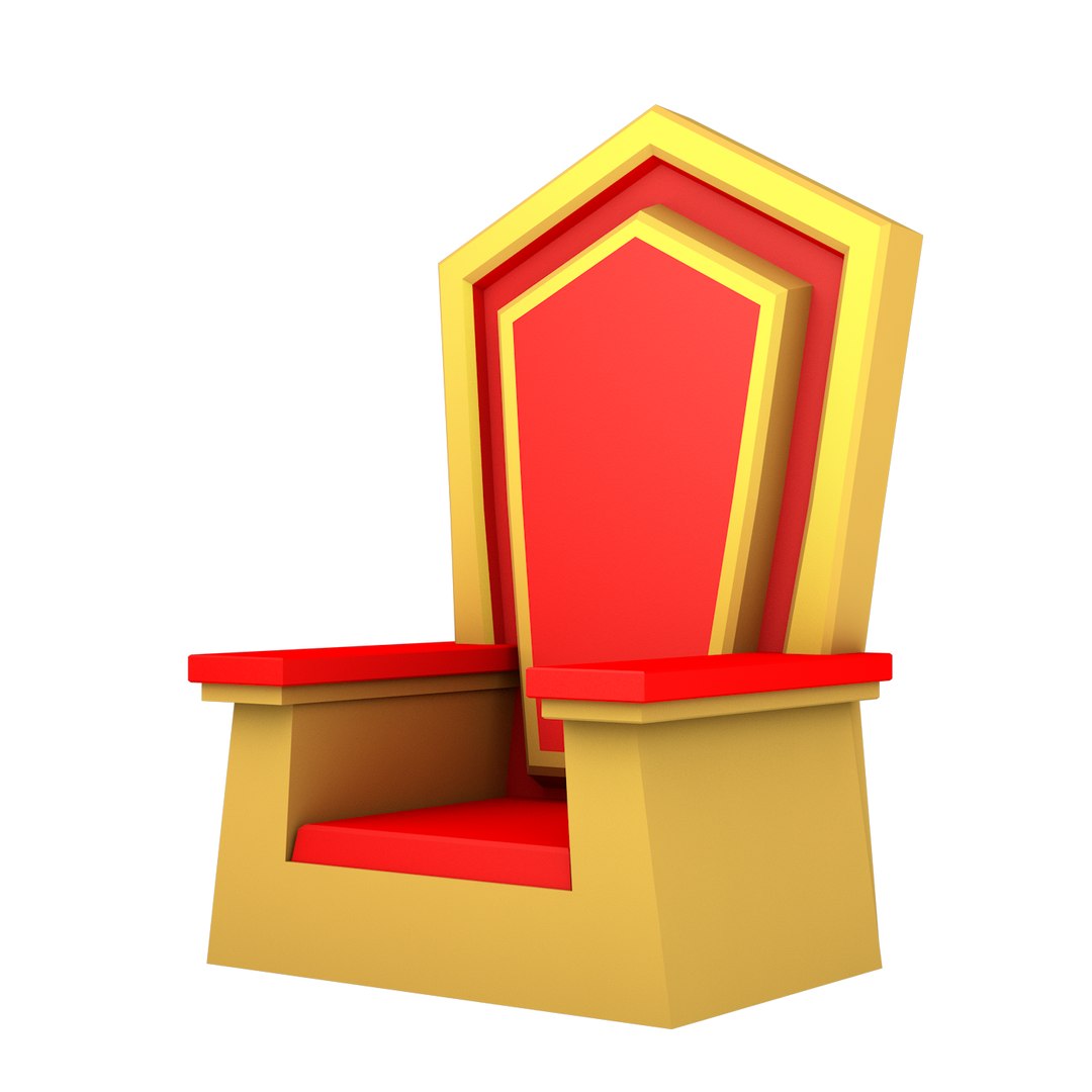 3D Cartoon Throne - TurboSquid 1408630