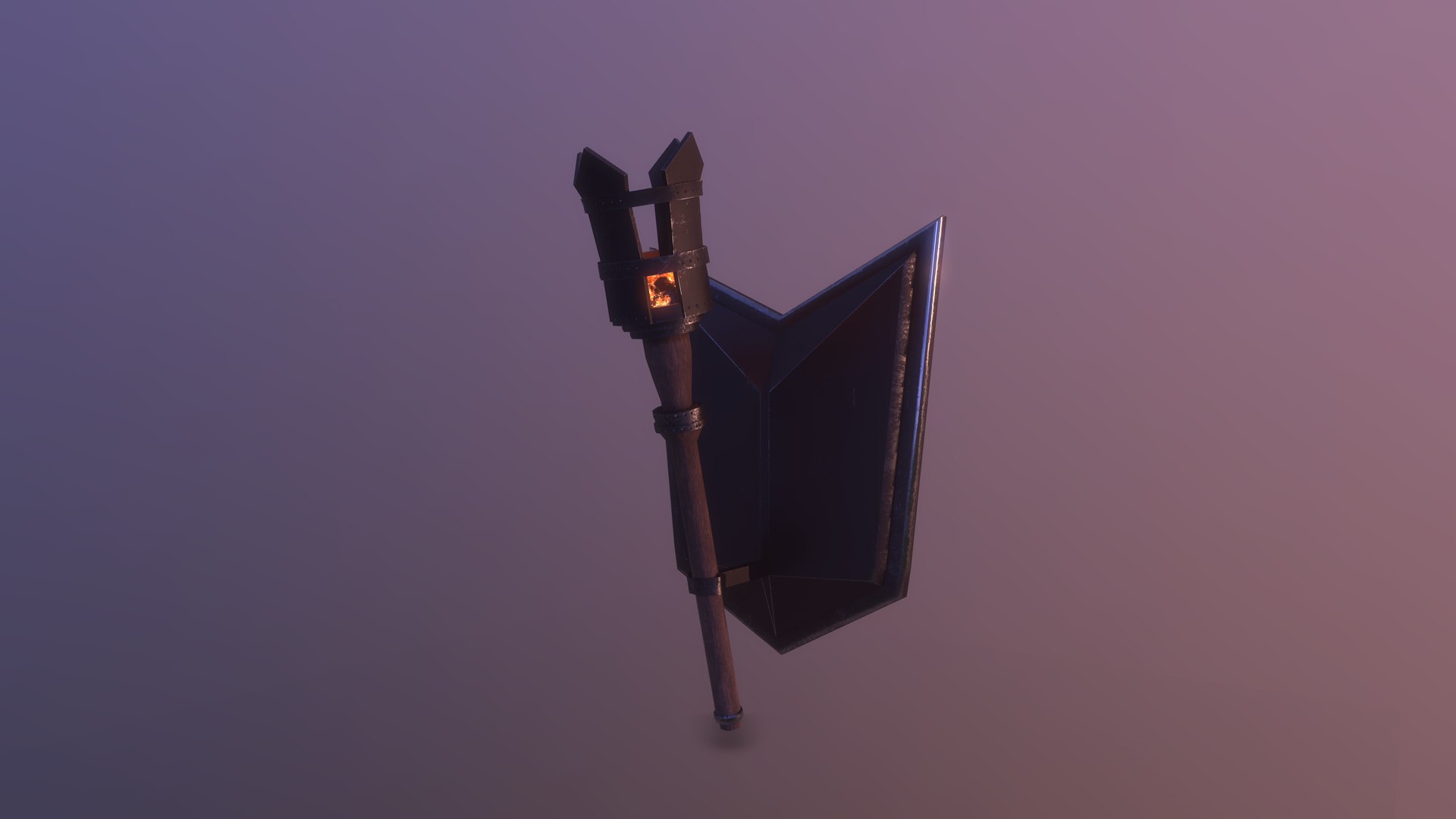 3D stylized medieval torch - TurboSquid 1452350
