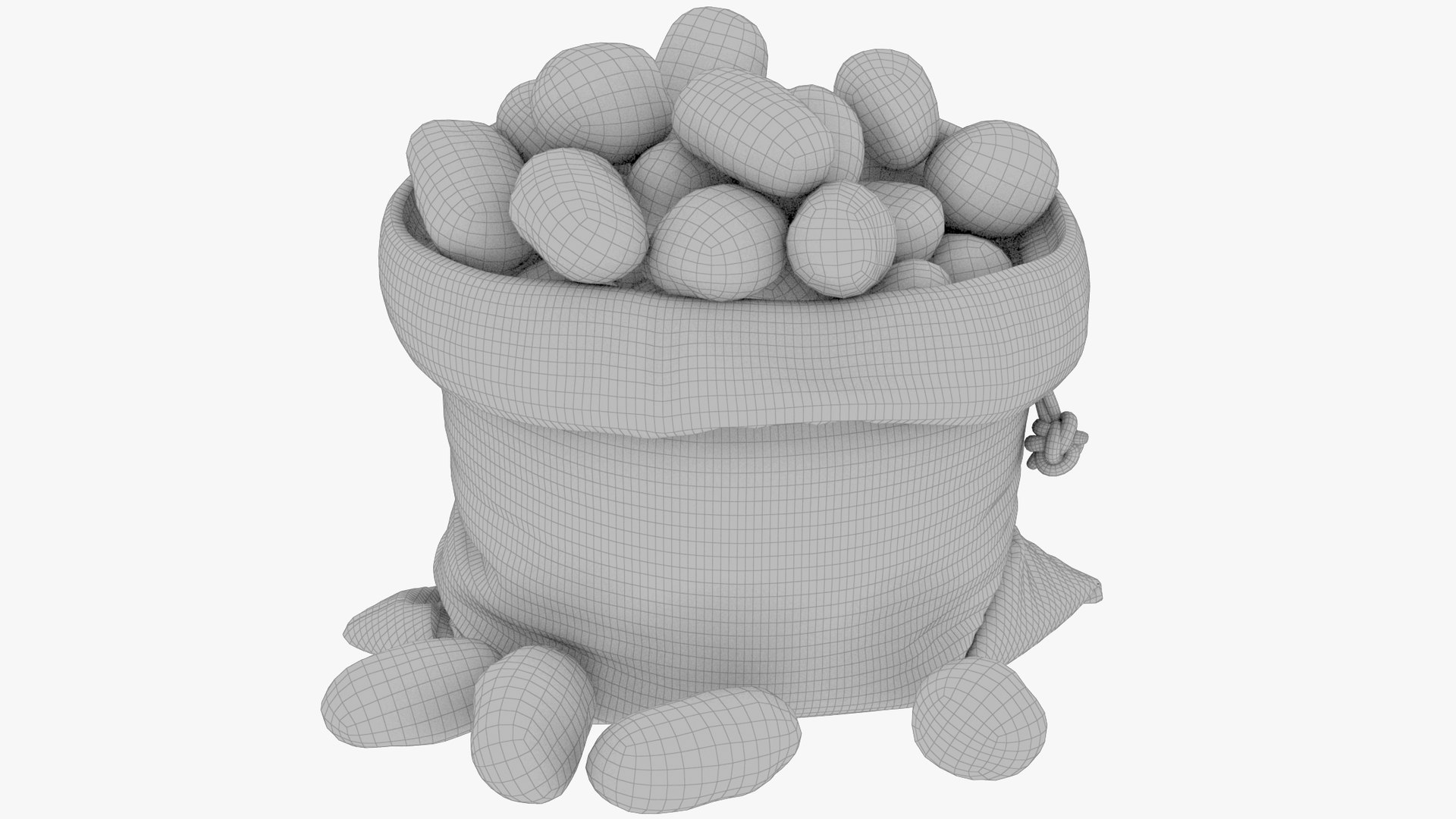 Potato Sack V1 3D Model - TurboSquid 2186092