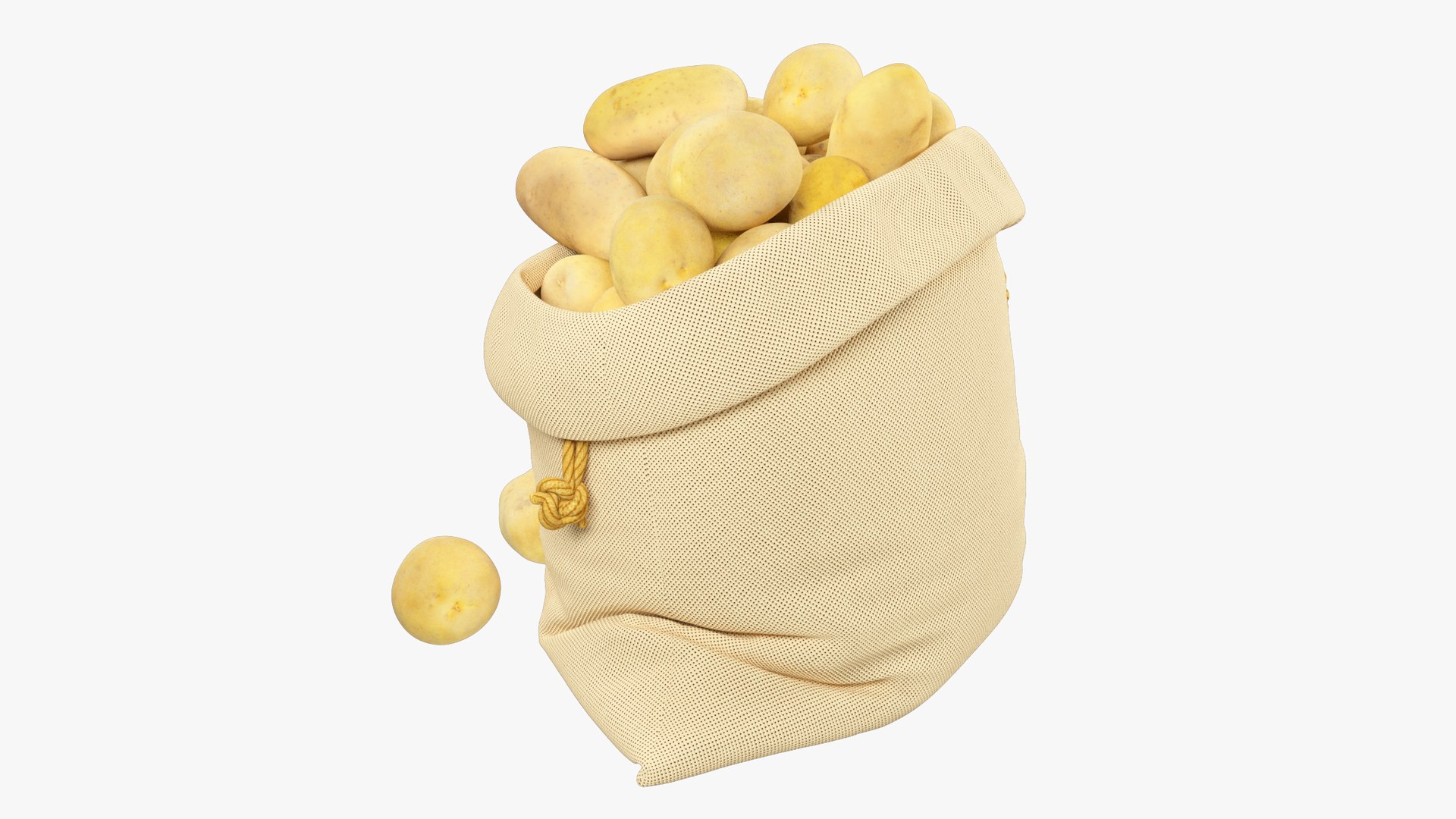Potato Sack V1 3D Model - TurboSquid 2186092