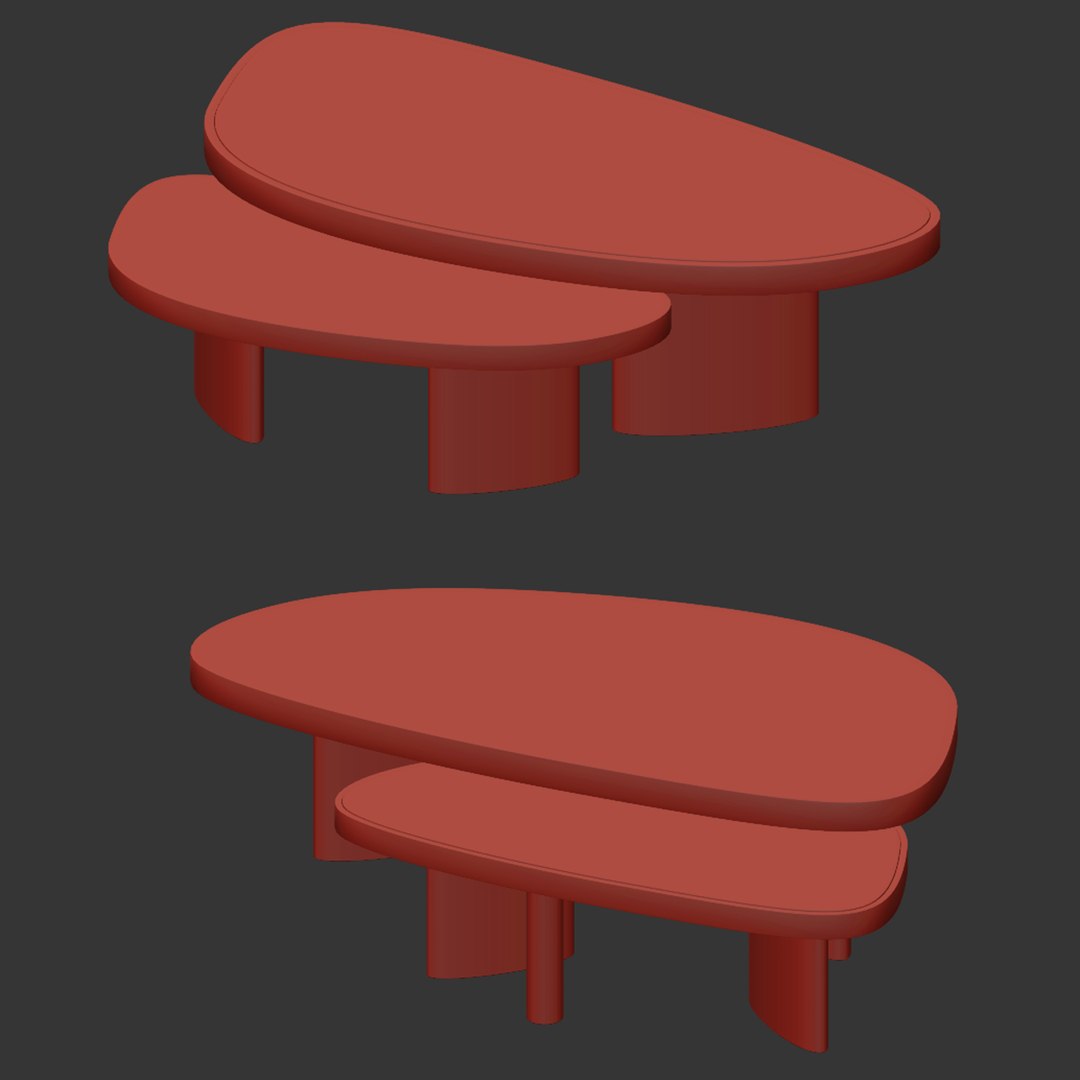 3D Hamilton Conte Silas Coffee Tables Model - TurboSquid 2241435