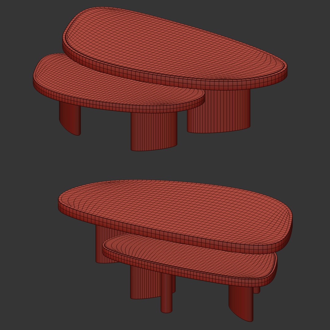 3D Hamilton Conte Silas Coffee Tables Model - TurboSquid 2241435