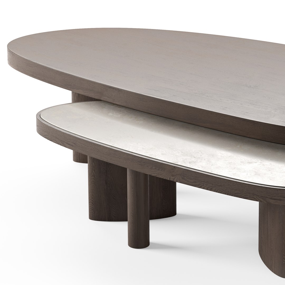 3D Hamilton Conte Silas Coffee Tables Model - TurboSquid 2241435