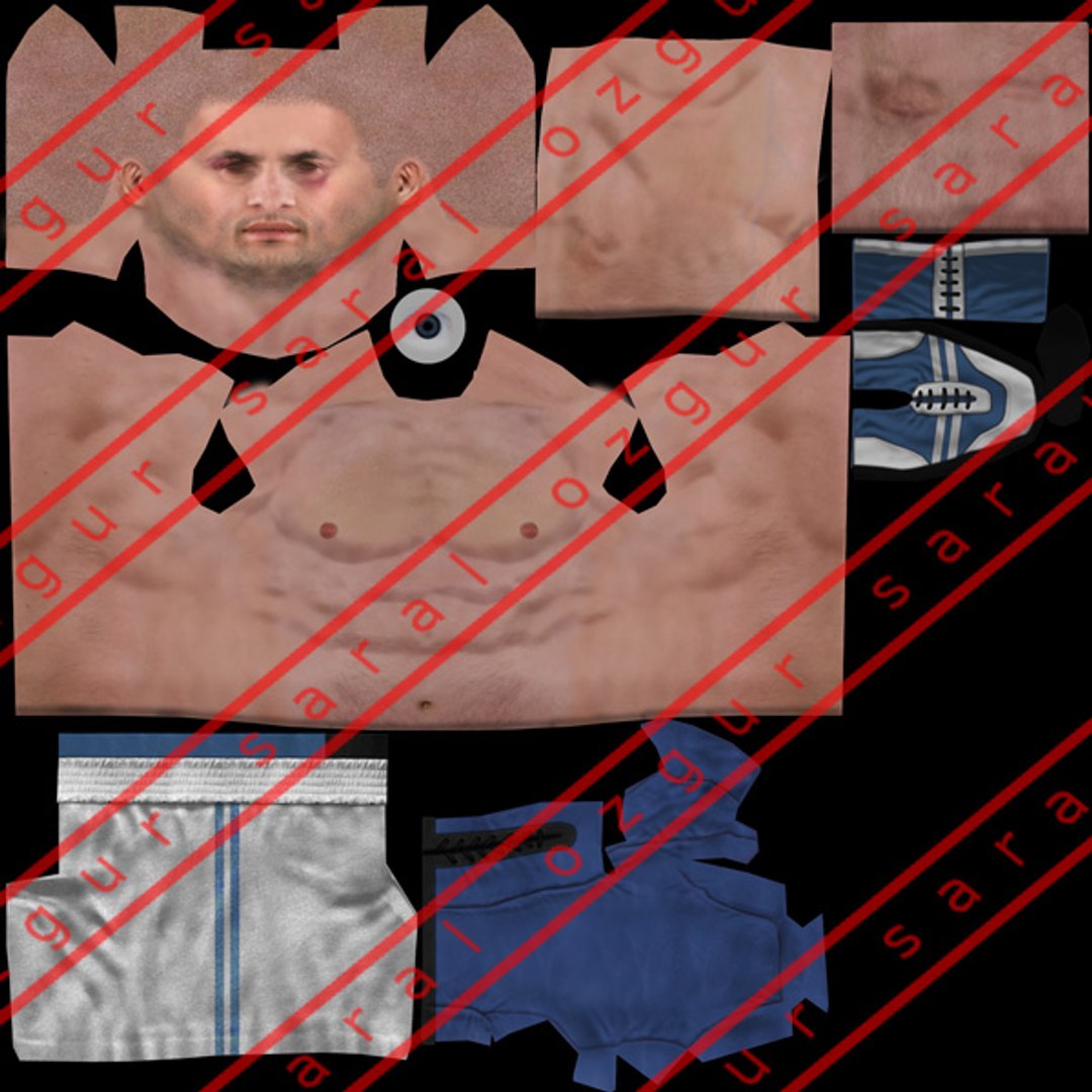 3d Model Boxer Man Athlete