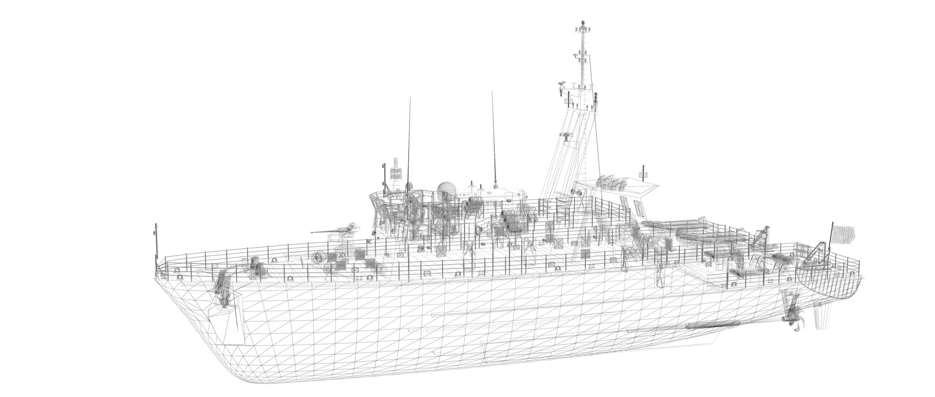 Huon Class Coastal Mine Hunter - HMAS Norman Model - TurboSquid 2039455